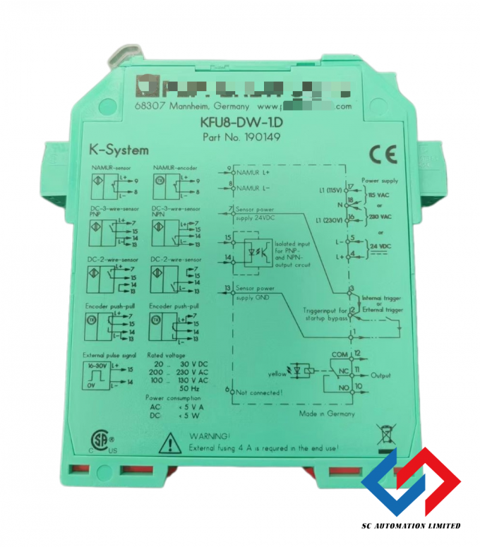 P+F Rotation Speed Monitor KFU8-DW-1.D para indicação e monitorização ...